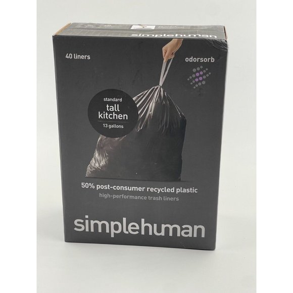 simplehuman | Kitchen | Simple Human Tall Kitchen Odorsorb Liners Trash ...